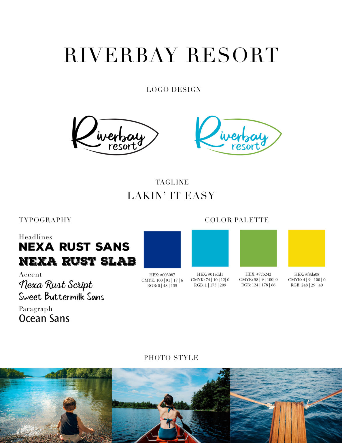 Riverbay Resort Branding Design - jalexandriacreative.com